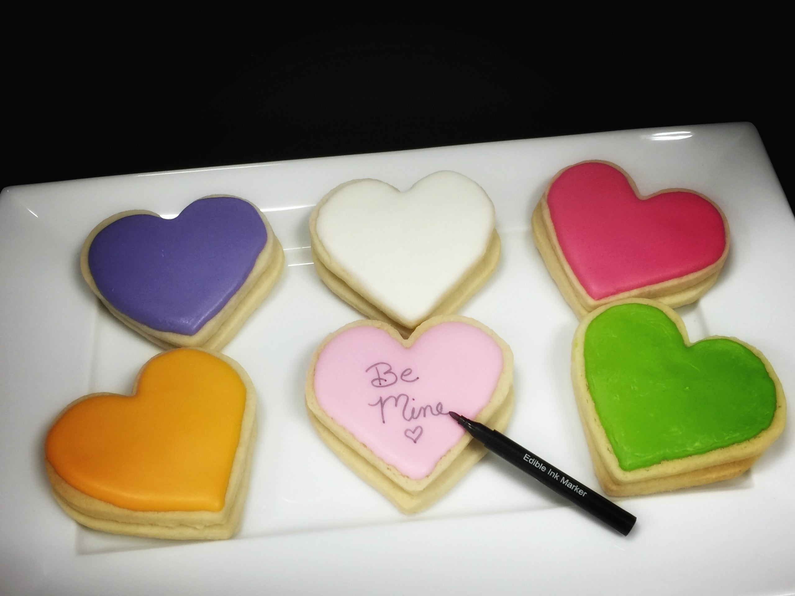 Write-on Conversation Heart Sugar Cookies | Sugar and Bake Store
